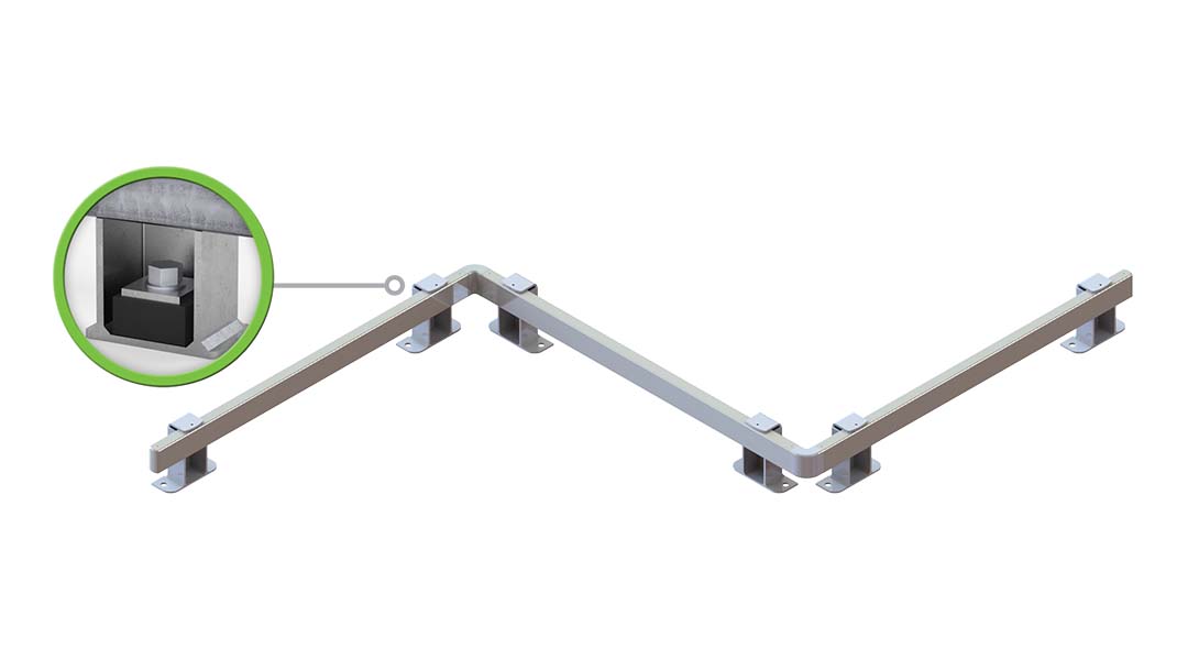 Shock Absorbing Box Rail Bumper Leg BR-K-LEG-7 – Coldroom Parts & Spares