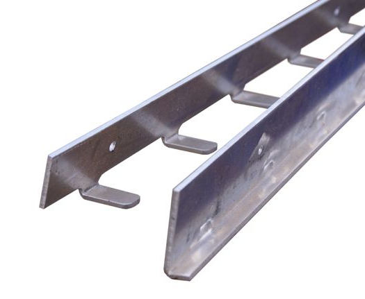 Single replacement Cold Stop (TM) curtain track in anodised silver alu ...